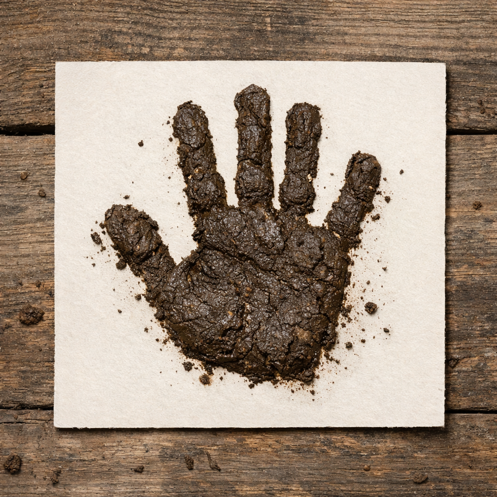 🌱 Mud Handprint Keepsake (A Sweet Dirt Craft for Grandkids ...